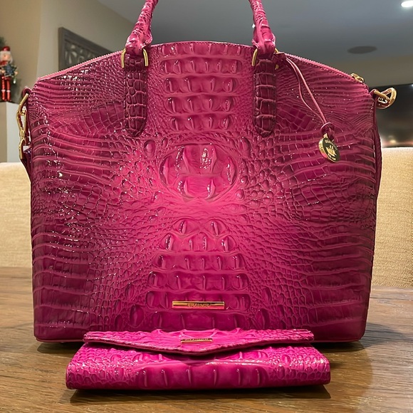 Brahmin | Bags | Brahmin Bag Large Duxbury Satchel Veronica Wallet Deep ...